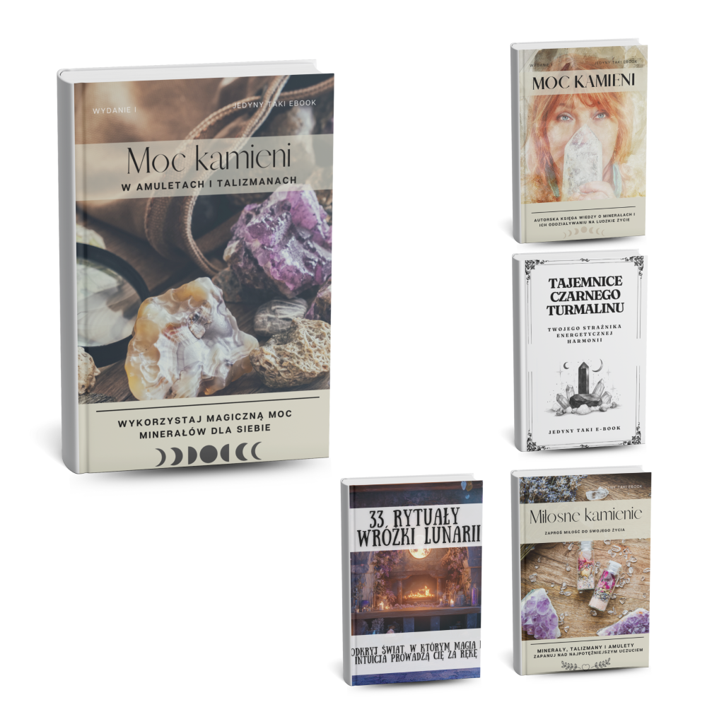 Pakiet 5 ebooków: „Moc kamieni w amuletach i talizmanach” + „Moc ...